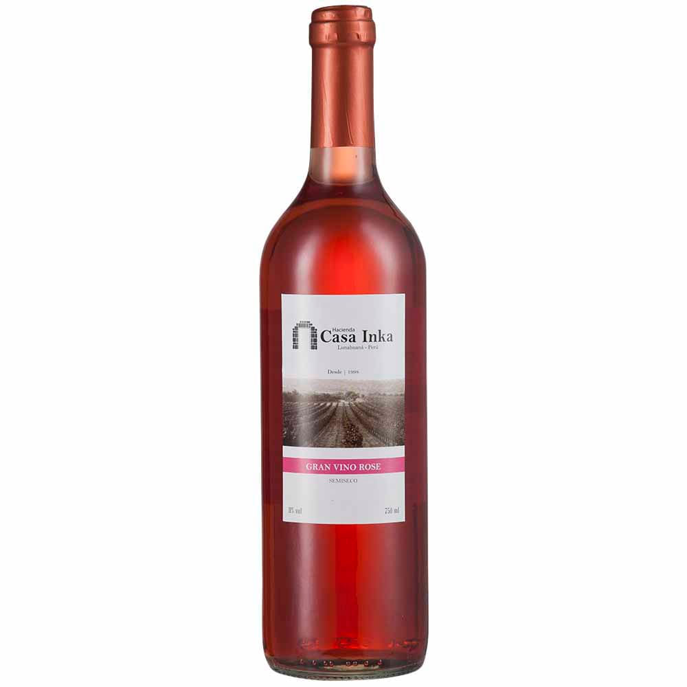 Vino H CASA INKA Rosé Semi Seco Botella 750ml - Real Plaza