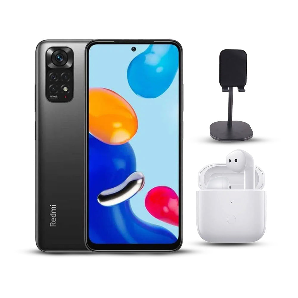 Combo: Celular Xiaomi Redmi Note 11 EU 128GB, gris + Audífono Xiaomi ...