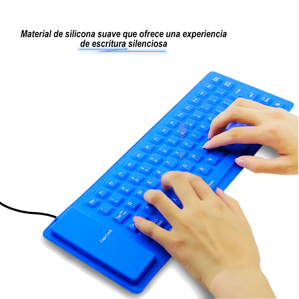 Combo Estudiantil Teclado Enrollable y Mouse Gamer con Luces - Real Plaza