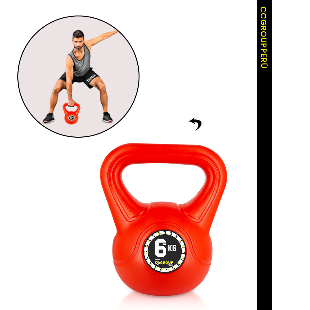 Pesa Rusa 6kg - Rojo - Real Plaza