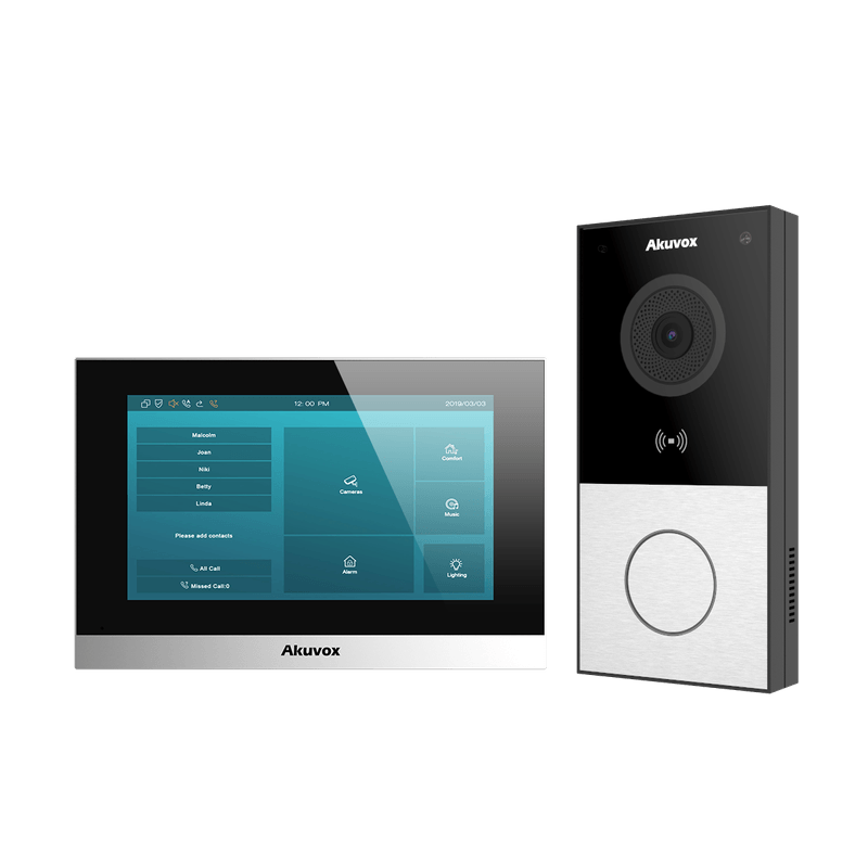 Kit Akuvox E12s Clásico: Intercomunicador Smart E12s FullHD y Pantalla ...