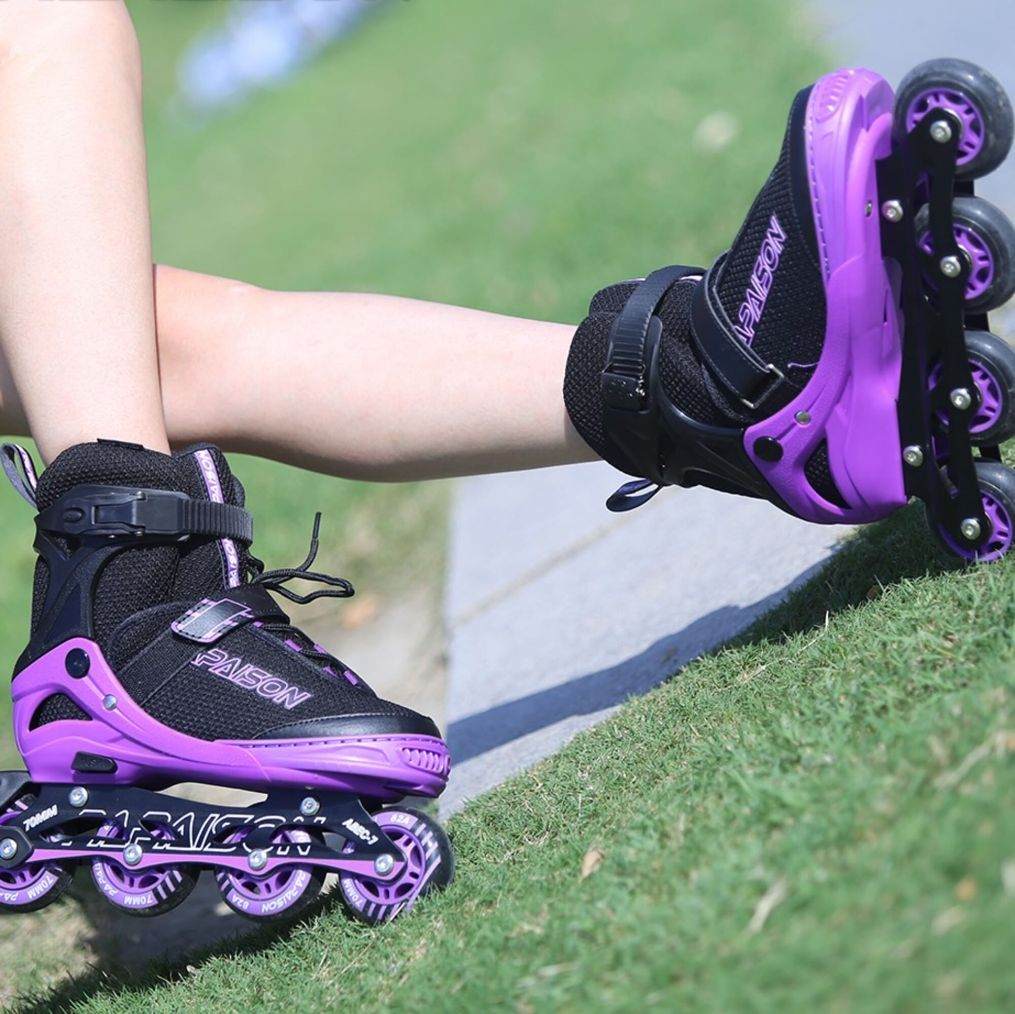 Patines Lineales Papaison XZY-306 - Lila - Tallas 31-33 - Real Plaza