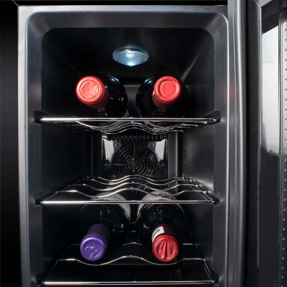 Vinera Oster SPWC08SC 8 Botellas Negro - Real Plaza