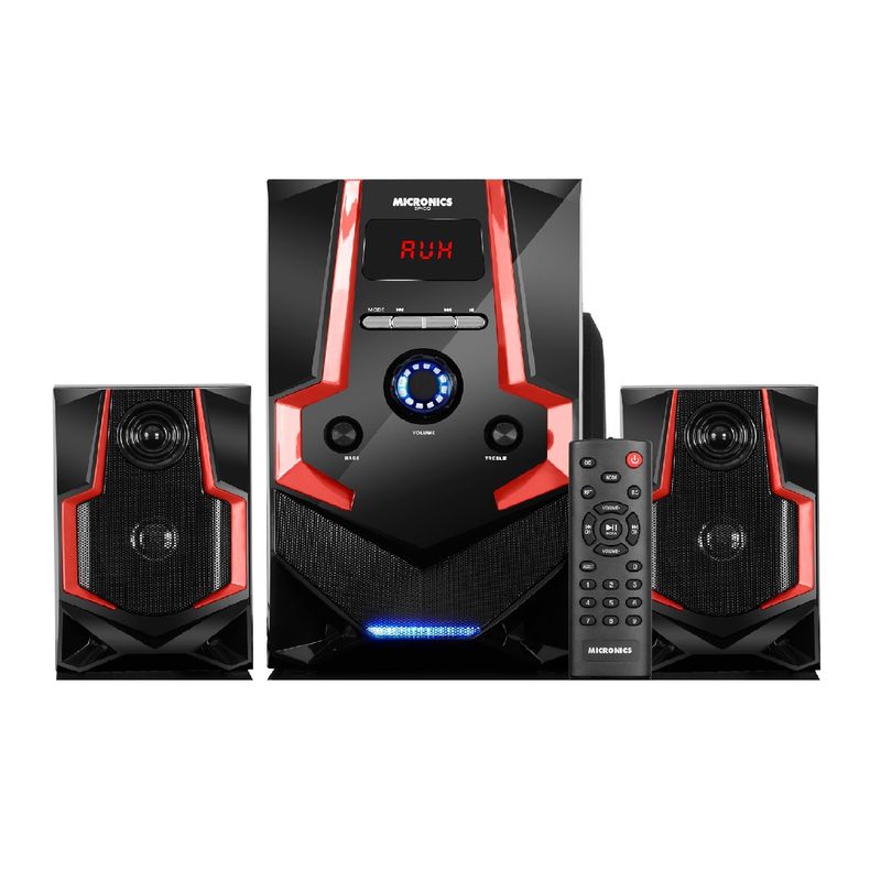 Equipo de sonido 2.1 Micronics MIC S7523 BT Epico Woofer 5” LED Azul FM ...