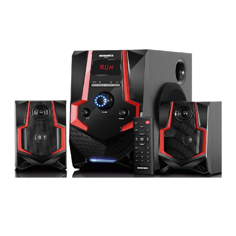 Equipo de sonido 2.1 Micronics MIC S7523 BT Epico Woofer 5” LED Azul FM ...