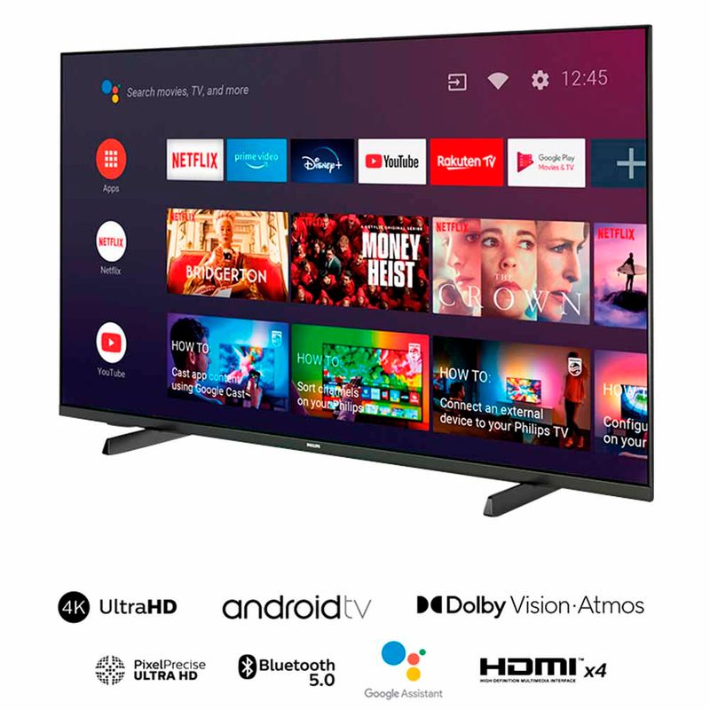 Televisor PHILIPS LED 65'' UHD 4K Smart Tv 65PUD7406 - Real Plaza
