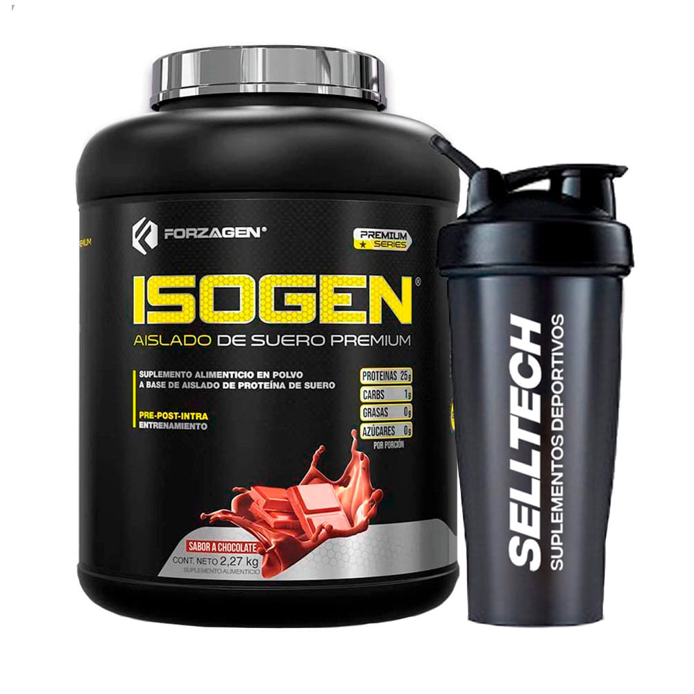 Proteína Forzagen Isogen 5 Lb Chocolate + Shaker - Real Plaza
