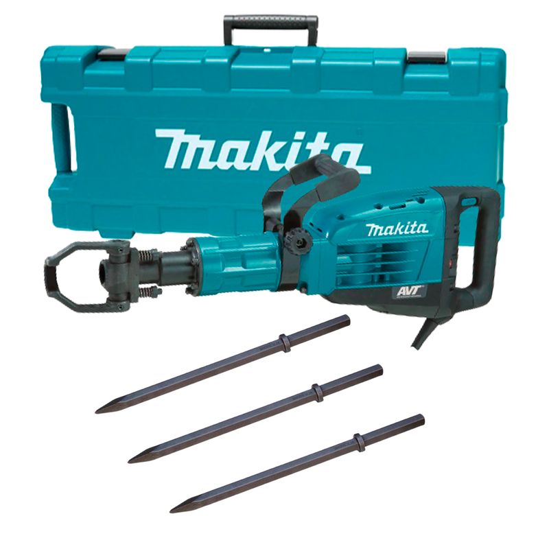 Demoledor Hexagonal Makita HM1317CB 1510w + 3 Cinceles - Real Plaza
