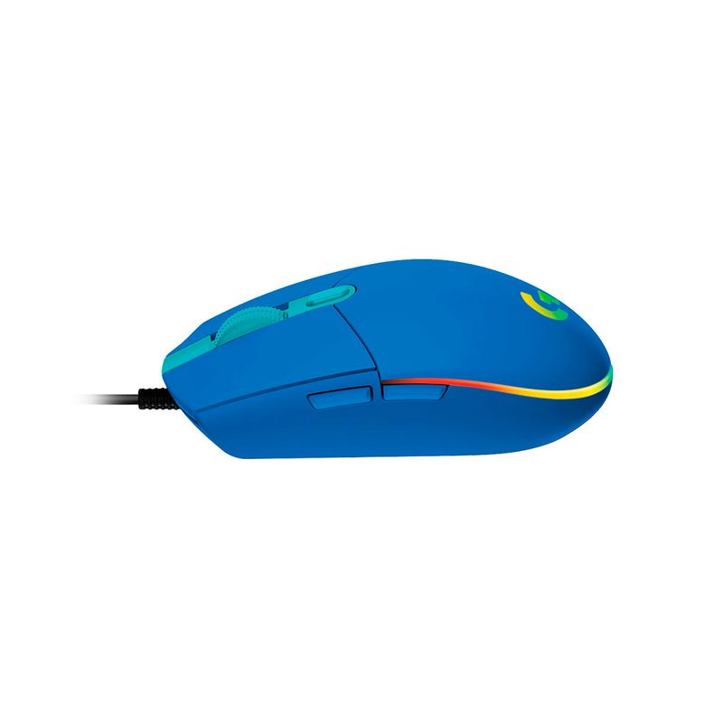 Mouse Gamer Logitech G203 Lightsync Optico 8000 Dpi Rgb Azul - Real Plaza