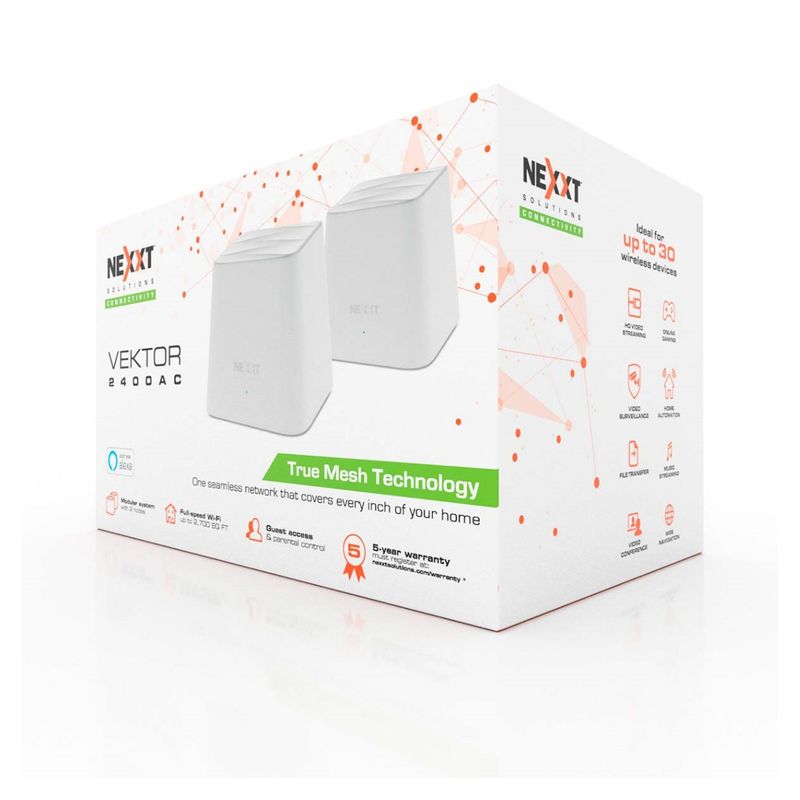 Sistema Wifi Mesh Nexxt Vektor 2400ac - Real Plaza