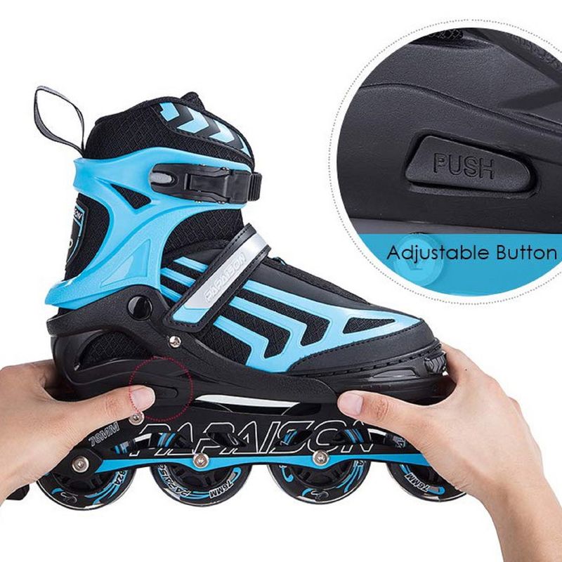 Patines Lineales Tallas 31-33 Papaison XZY-6049 - Azul - Real Plaza