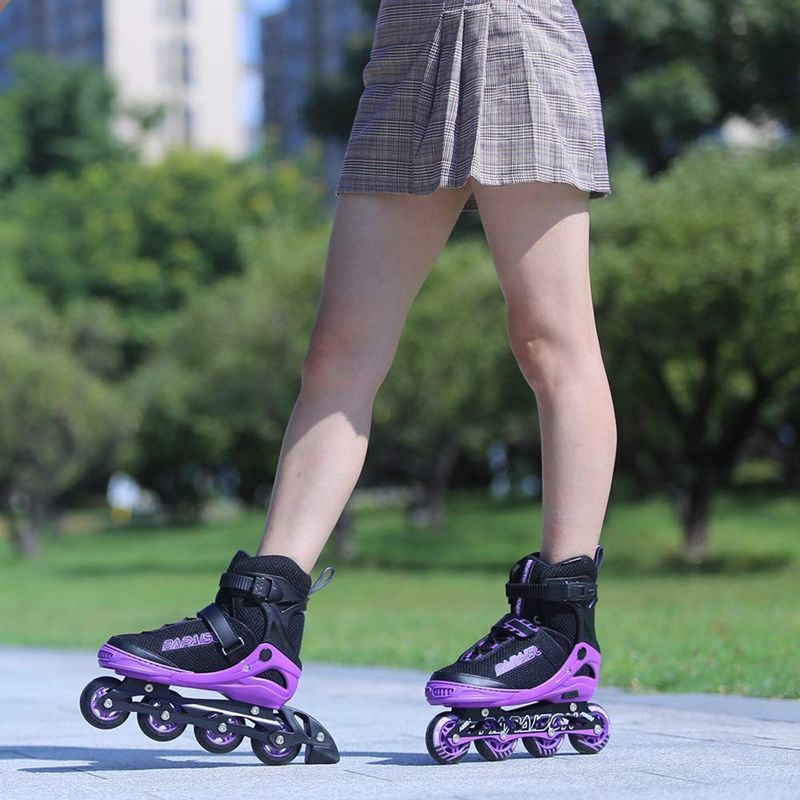 Patines Lineales Tallas 31-33 Papaison XZY-306 - Lila - Real Plaza