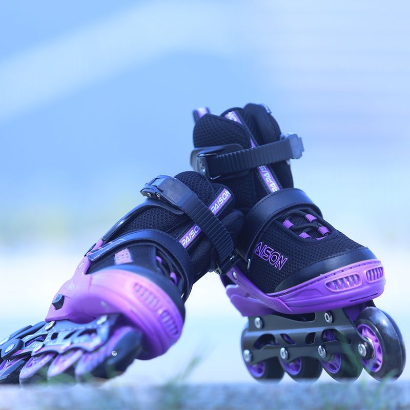 Patines Lineales Tallas 31-33 Papaison XZY-306 - Lila - Real Plaza