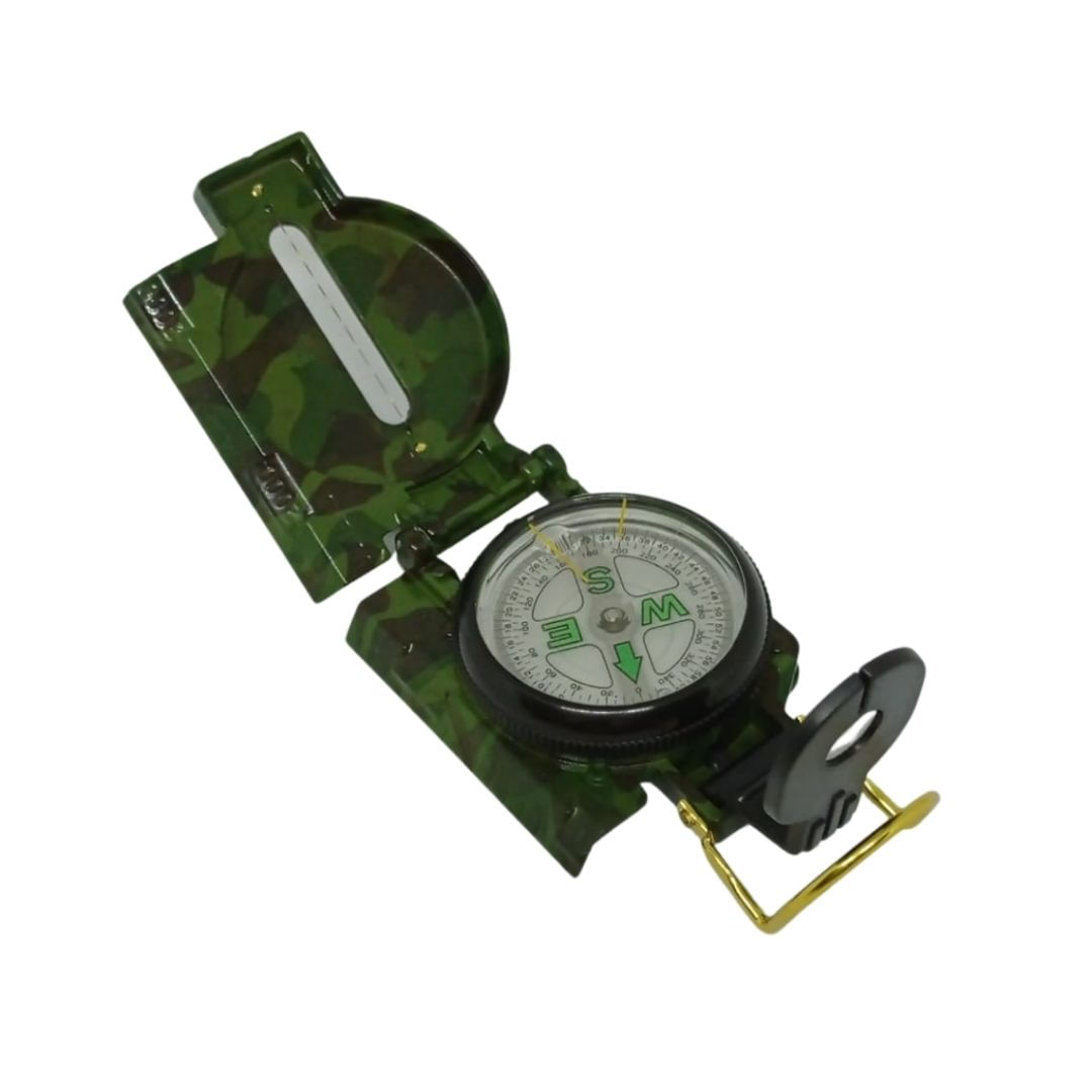 Brújula Lensatic Compass Camuflada | Ideal para excursiones - Real Plaza