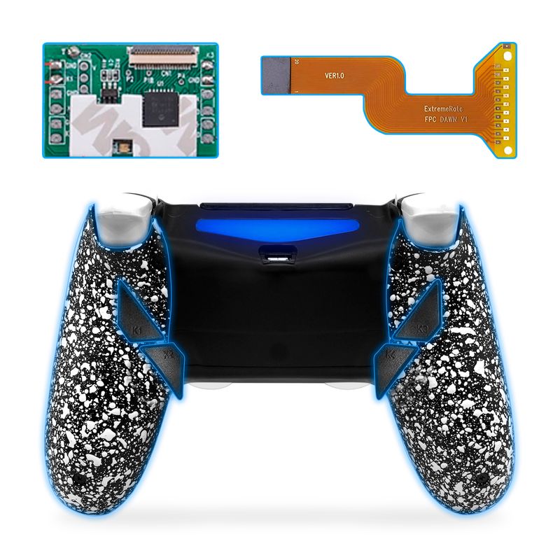 Mando Ps4 Personalizado Fortnite + Scuf 4 Botones Grip Blanco - Real Plaza