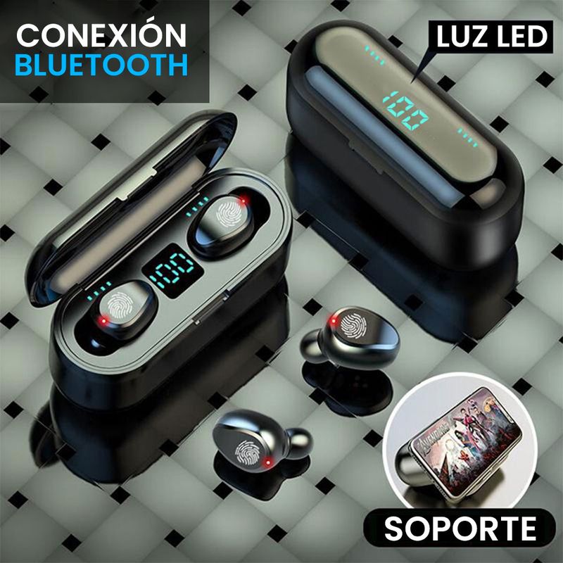 Audífonos Bluetooth F9 TWS 5.1 - Real Plaza