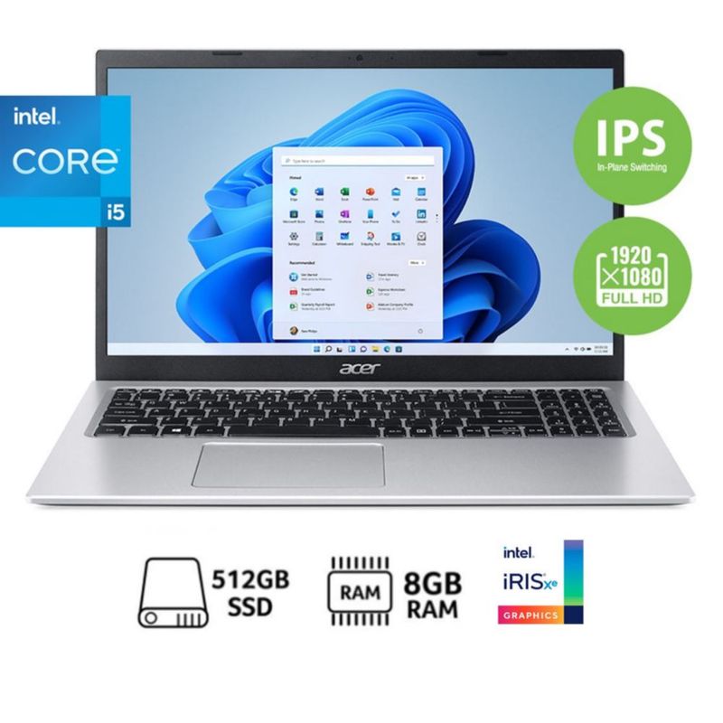 Laptop Acer 15.6" Aspire 3 Intel Core i5 1135G7 8GB RAM 512GB SSD ...
