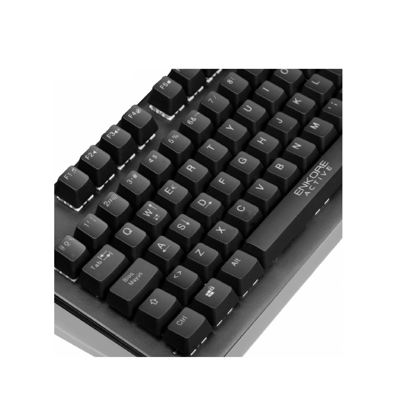 Teclado Gamer Mecanico Usb Enkore Active Enk1000 Rainbow - Real Plaza