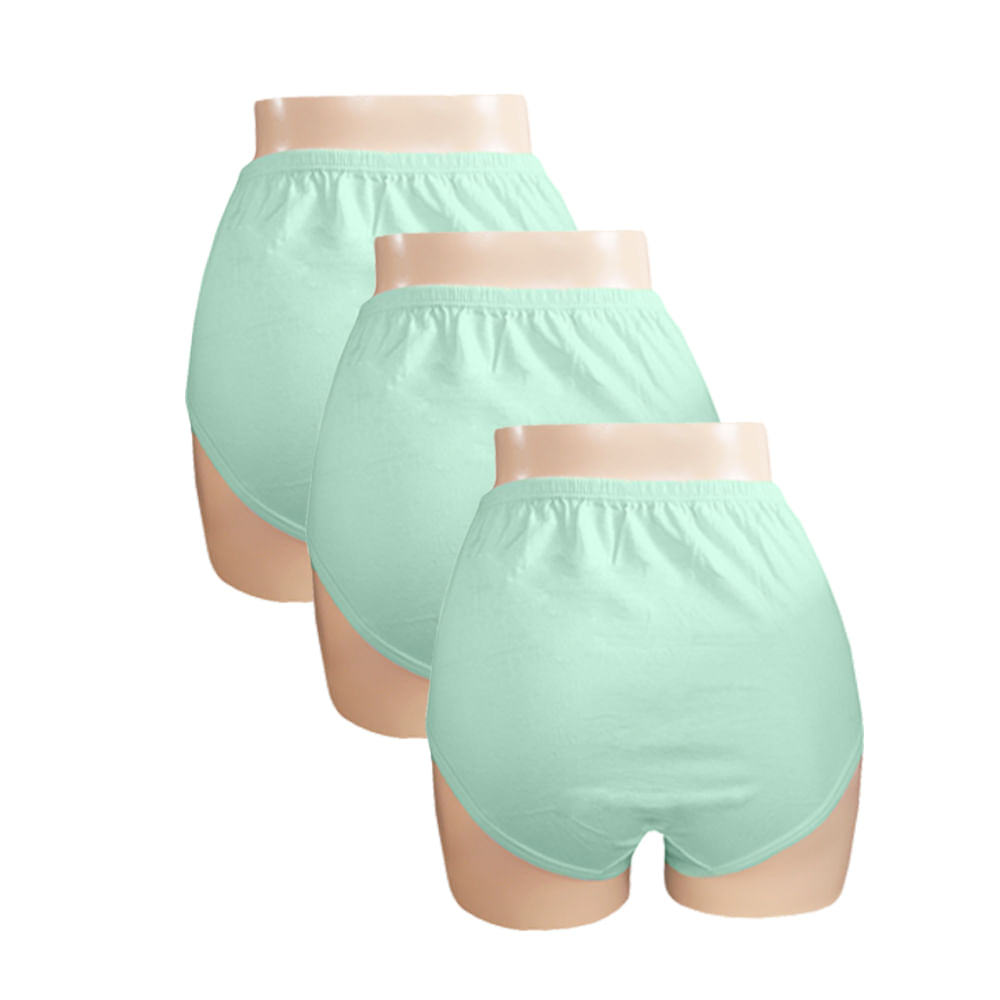 Pack x3 Trusa Cl sica Sweet Cotton Verde Agua Talla S - Real Plaza