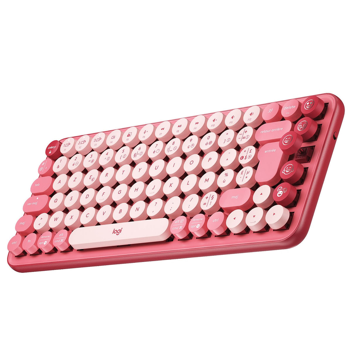 Teclado Logitech Pop Keys Bluetooth Logi Bolt Mecánico Español Rose ...