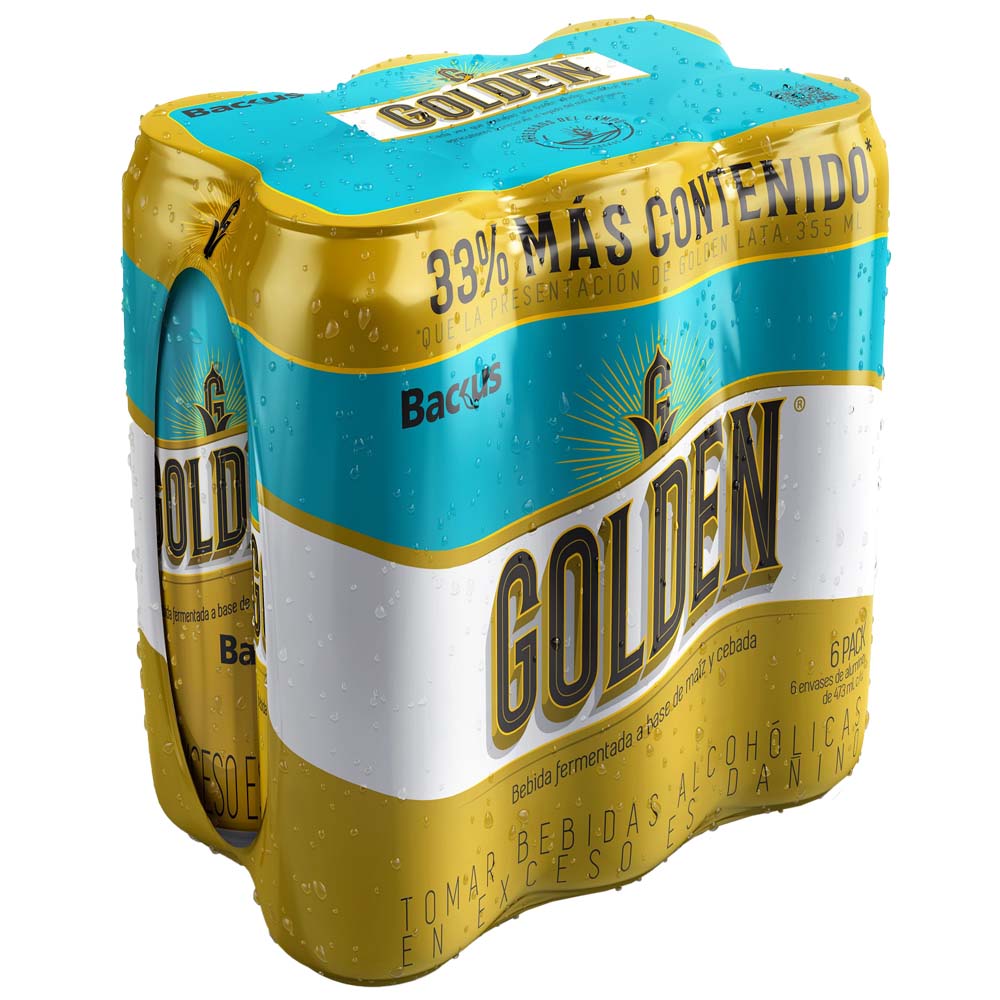 Cerveza GOLDEN Lata 473ml Paquete 6un - Real Plaza