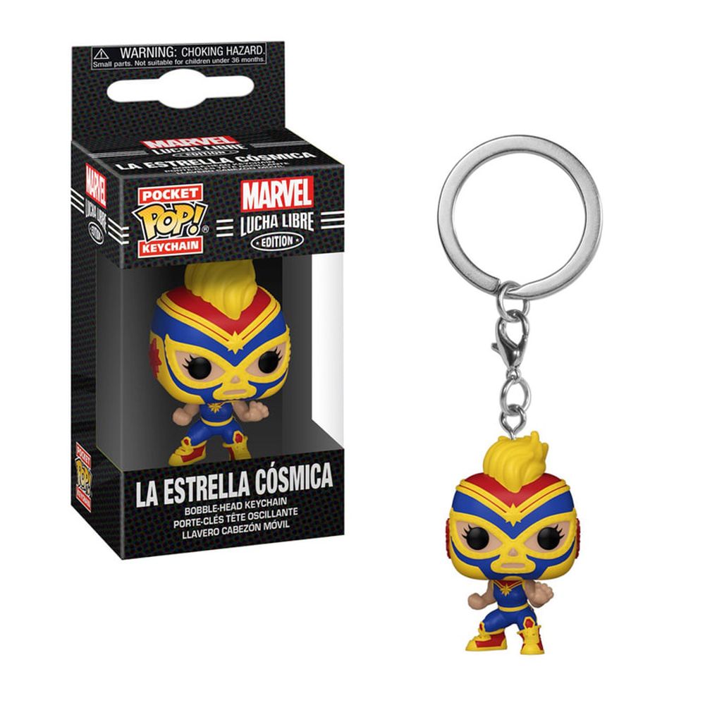 Funko Pop Keychain Luchadores-Captain Marvel - Real Plaza