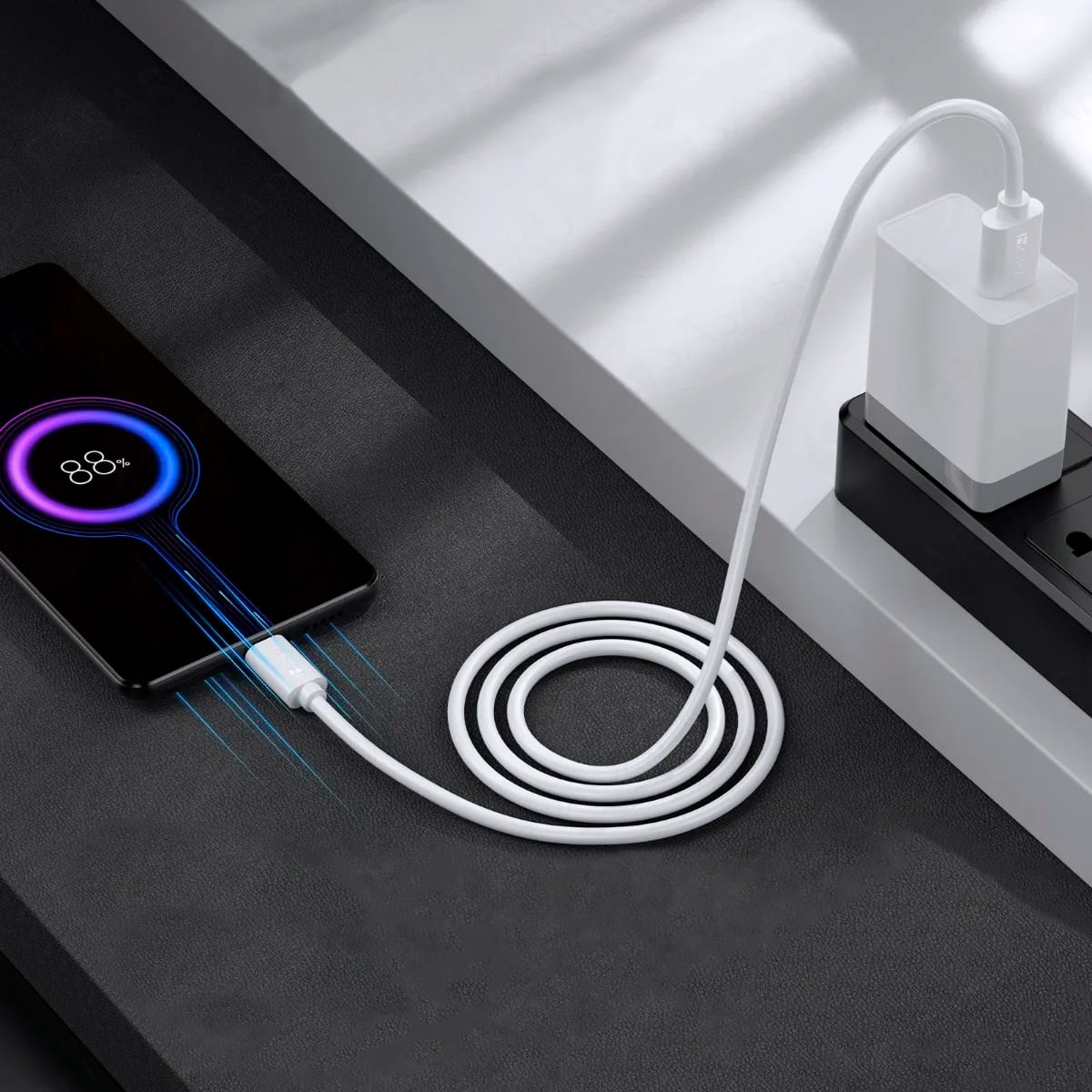 Cable V8 Micro USB a USB 2m - Real Plaza