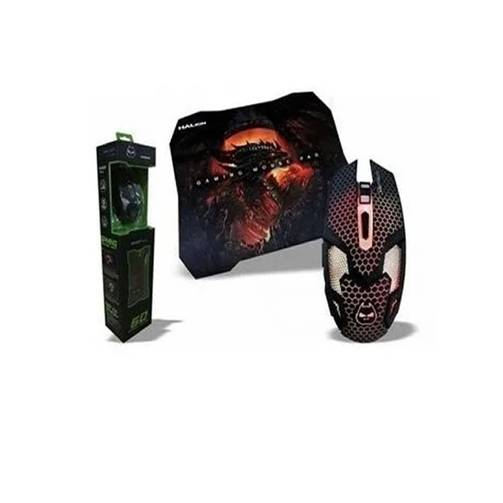 Kit Gamer Halion Sherman Mouse y Pad Mouse - Real Plaza