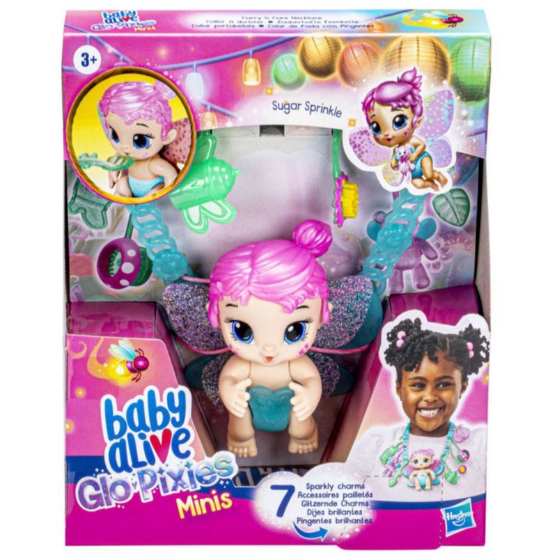 Muñeca Baby Alive Collar Dijes Brillantes Go Pixies Sugar Sprinkle ...