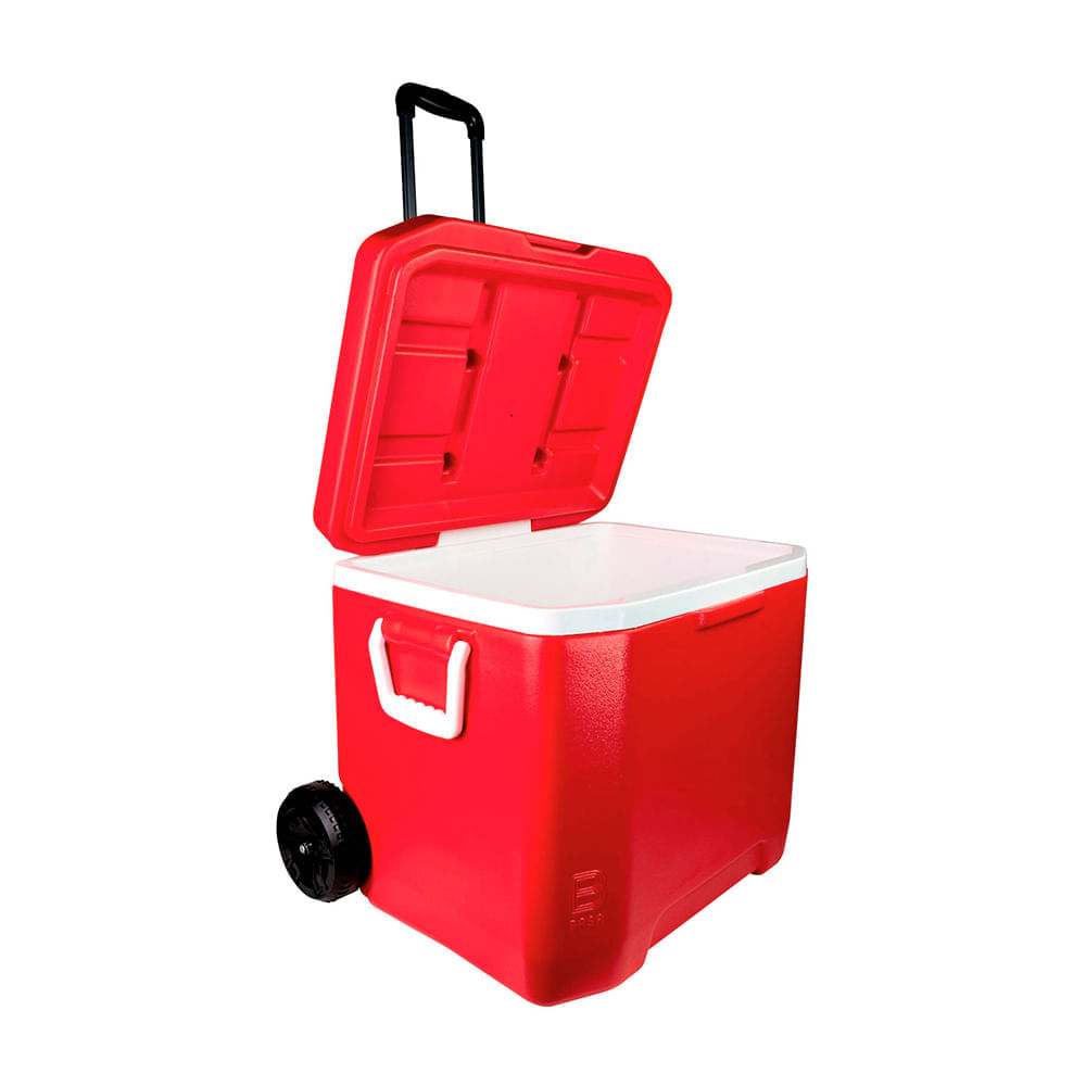 Cooler Yeti 63 Qt con ruedas y asa Rojo - Real Plaza