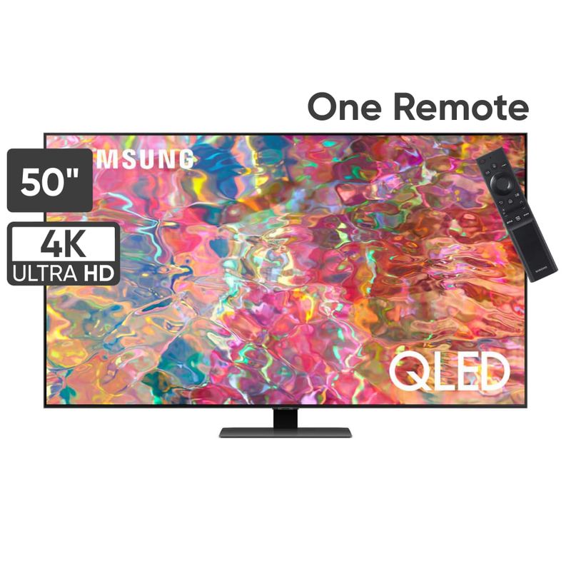 Televisor SAMSUNG QLED 50'' UHD 4K Smart Tv QN50Q80BAGXPE - Real Plaza