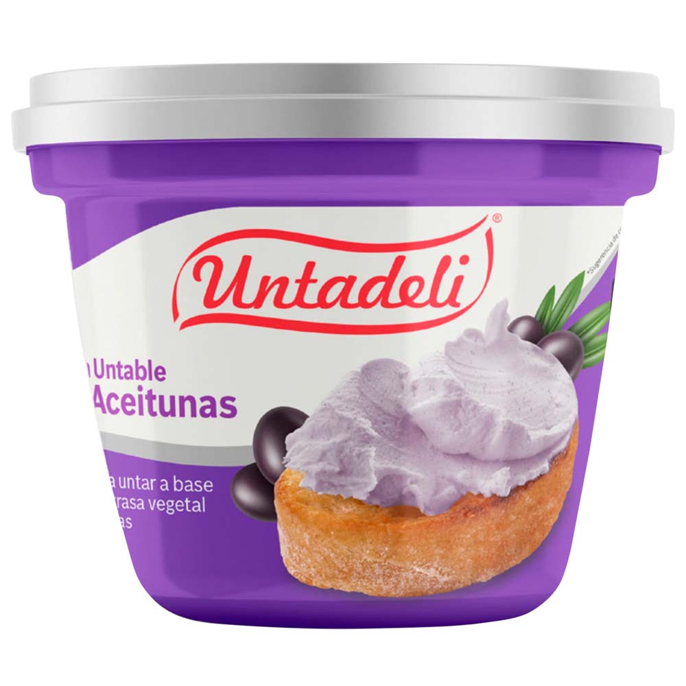 Crema Untable UNTADELI con Aceitunas Pote 140g - Real Plaza