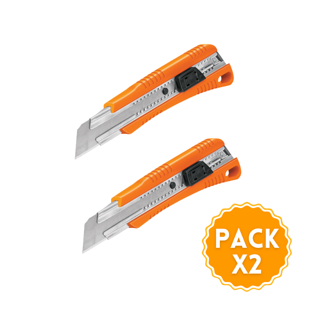 Cutter X2 Unid Cuchilla 18mm Truper Cut-6 Papel Carton - Real Plaza