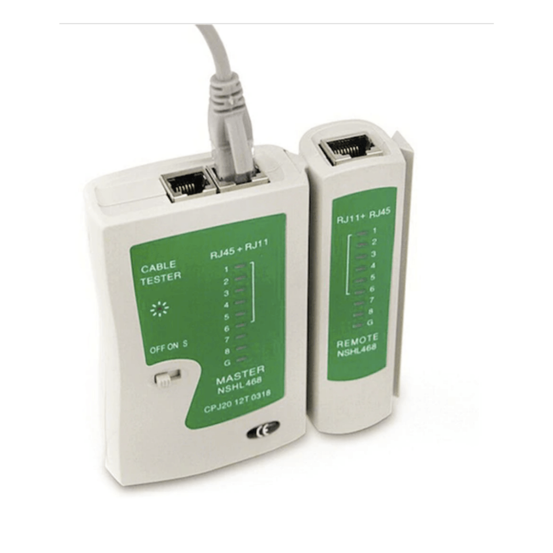 Tester Testeador Probador de Cable Lan Red Rj45 y Rj11 - Real Plaza