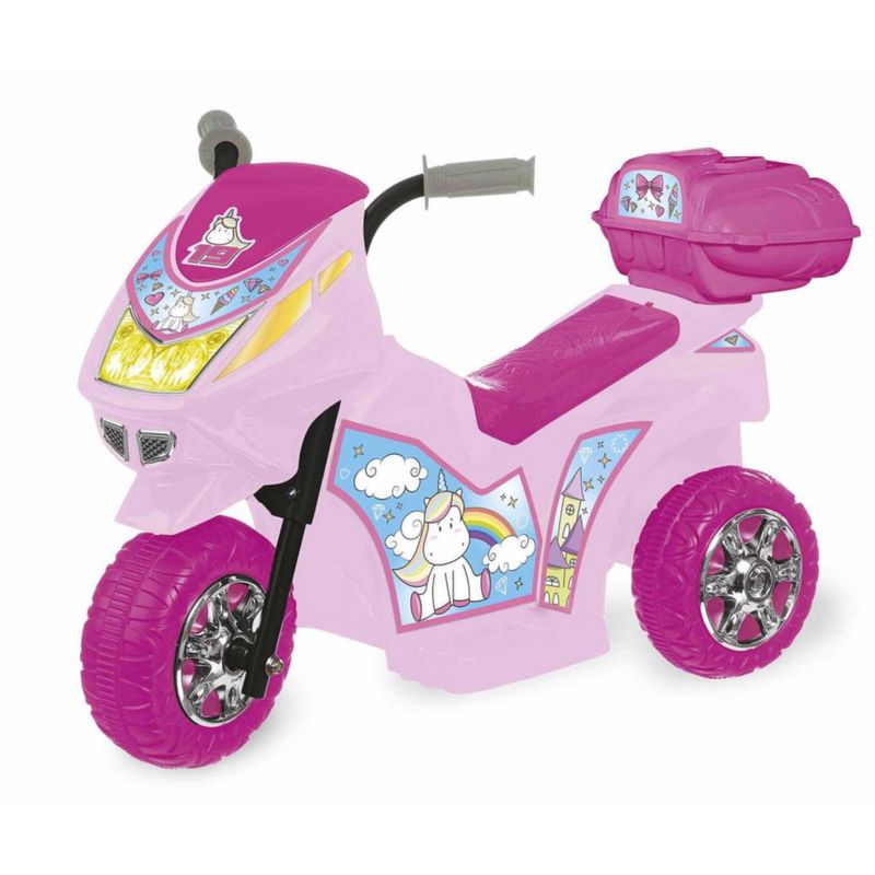 Moto De 3 Ruedas Loko Toys Rosada A Batería 99079-G 6 Voltios - Real Plaza