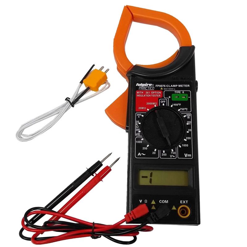 Multímetro digital gancho - FP0076 Fulgore - Real Plaza