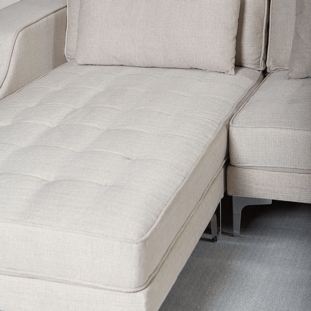 Seccional Intercambiable Dakar Tela Gris - Real Plaza