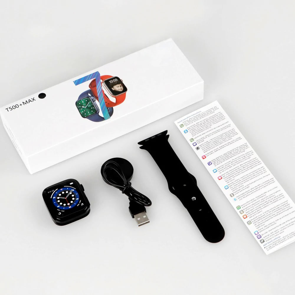 Smartwatch T500 Max Serie 7 Negro Contesta Llamadas Real Plaza