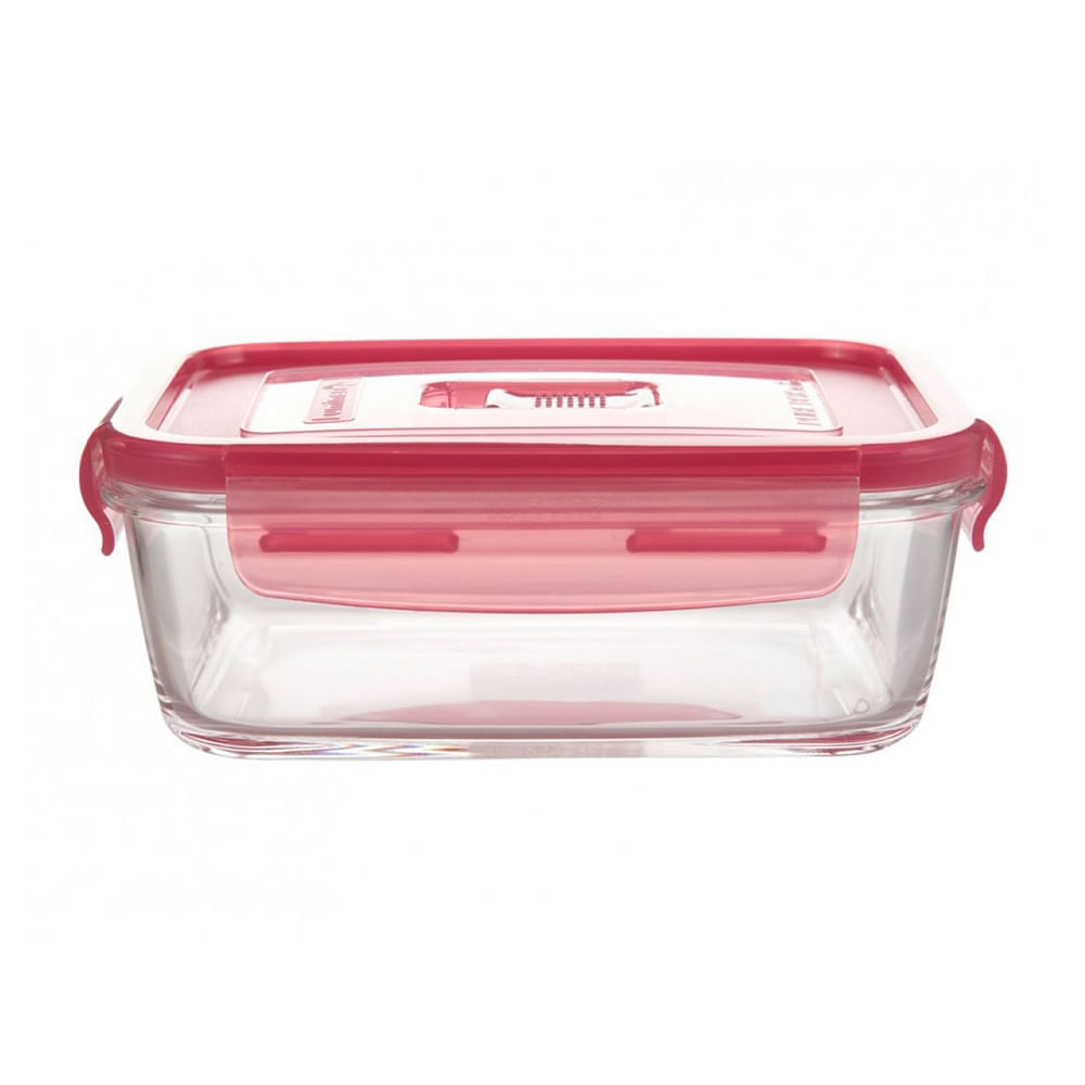 Taper rectangular 197 Cl Pure Box Active con tapa Rosada - Real Plaza