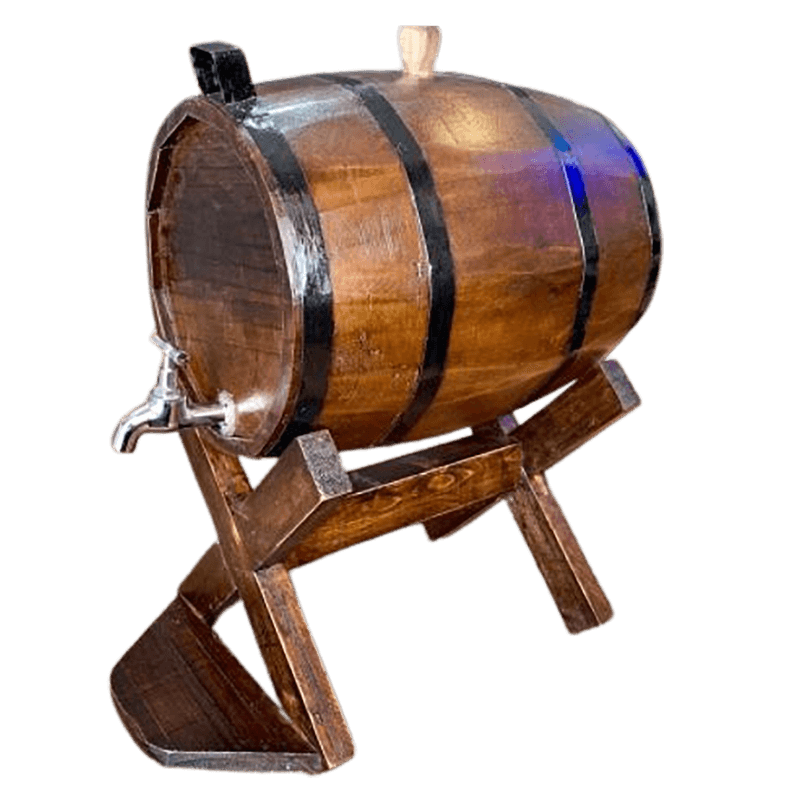 Barril de Vino Cerveza de 10 Litros en Madera Roble en Marron - Real Plaza Barril de Vino Cerveza de 10 Litros en Madera Roble en Marron - Real Plaza