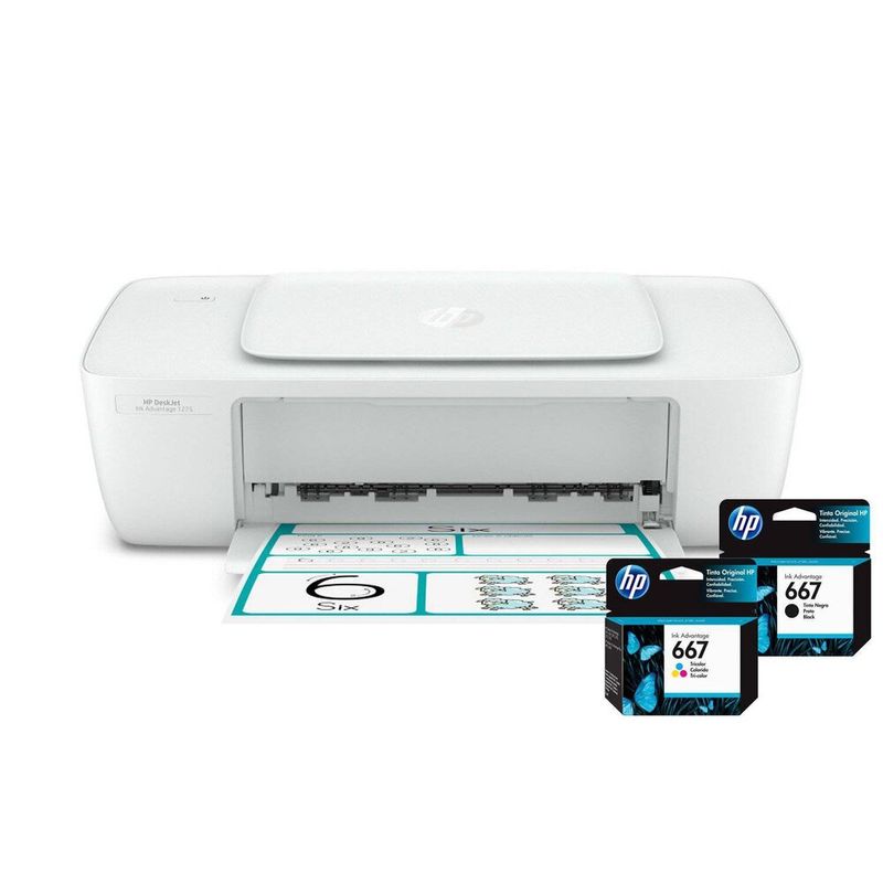 Impresora Hp Deskjet Ink Advantage 1275 Blanco - Real Plaza