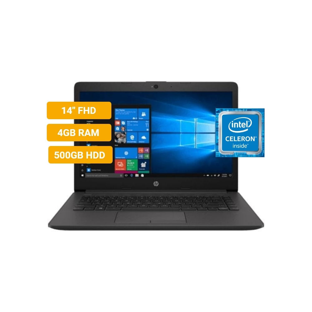 Laptop HP 240 G7 14" Intel Celeron N4020 500GB HDD 4GB RAM Windows 10 ...