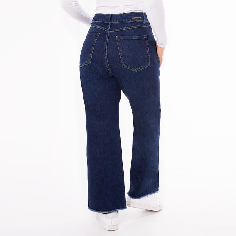 Pantalón Denim Stretch Pionier Glecy Palazo - Real Plaza