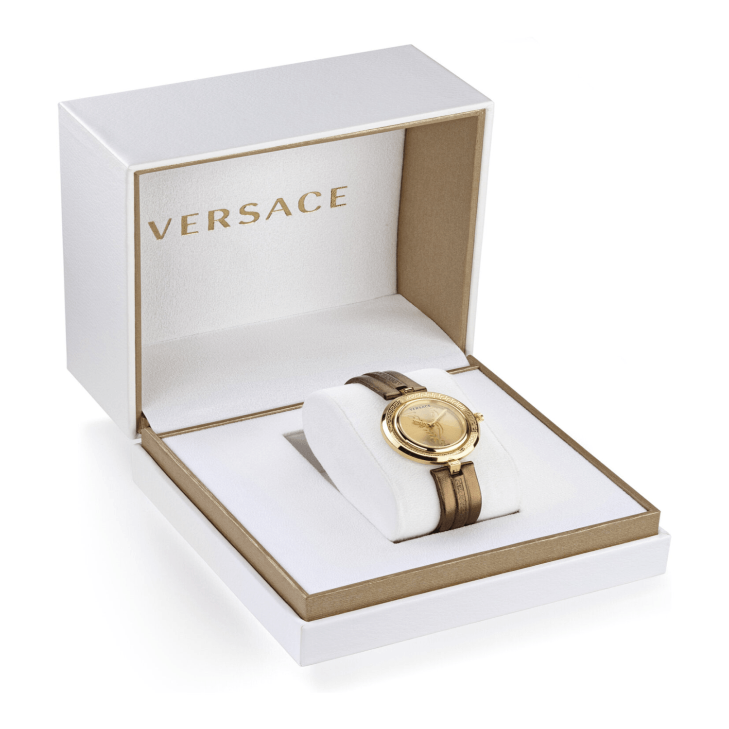 Reloj Versace VEZ400221 Infinito de Virtus para Mujeres Color Ip Oro ...