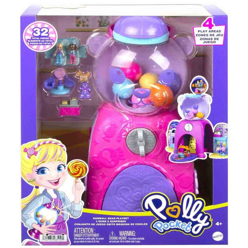 Muñeca POLLY POCKET Compacto de Máquina de Dulces de Osito - Real Plaza