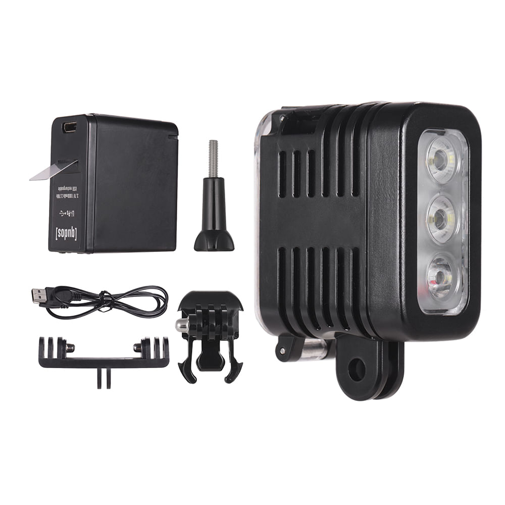 Luz LED impermeable para video D6900 Negro - Real Plaza