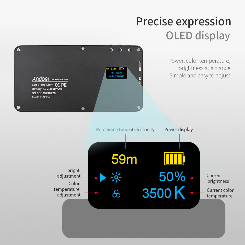 Cámara de video Andoer D7019 Negro - Real Plaza