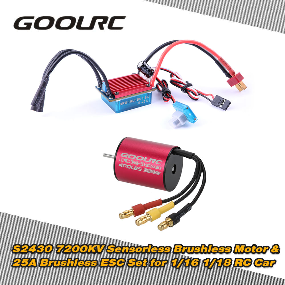 GoolRC original S2430 7200KV sin sensores de motor GoolRC RM6192 - Real ...