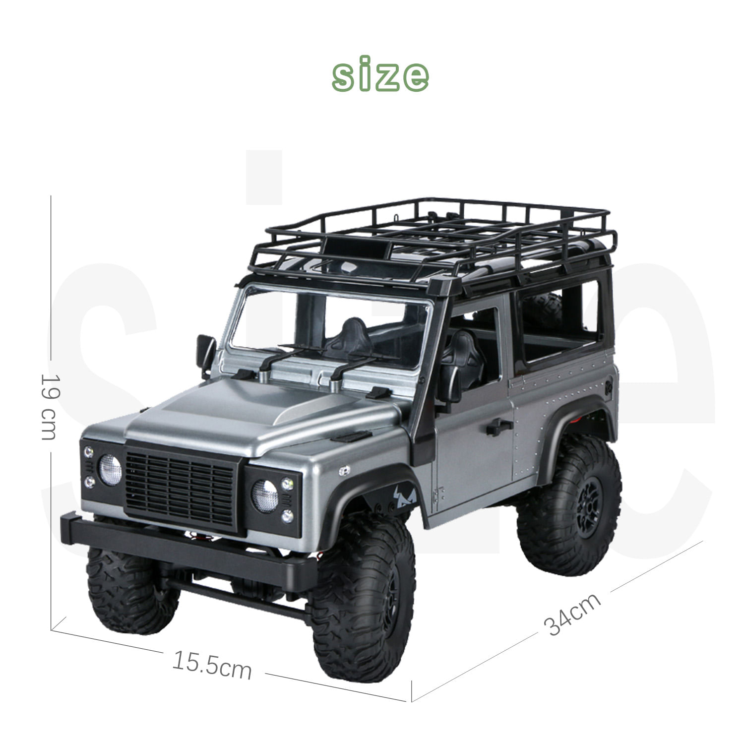 MN 99s 2.4G 1/12 4WD RTR Crawler RC Car Off-Road Truck RM12549-3 Verde ...