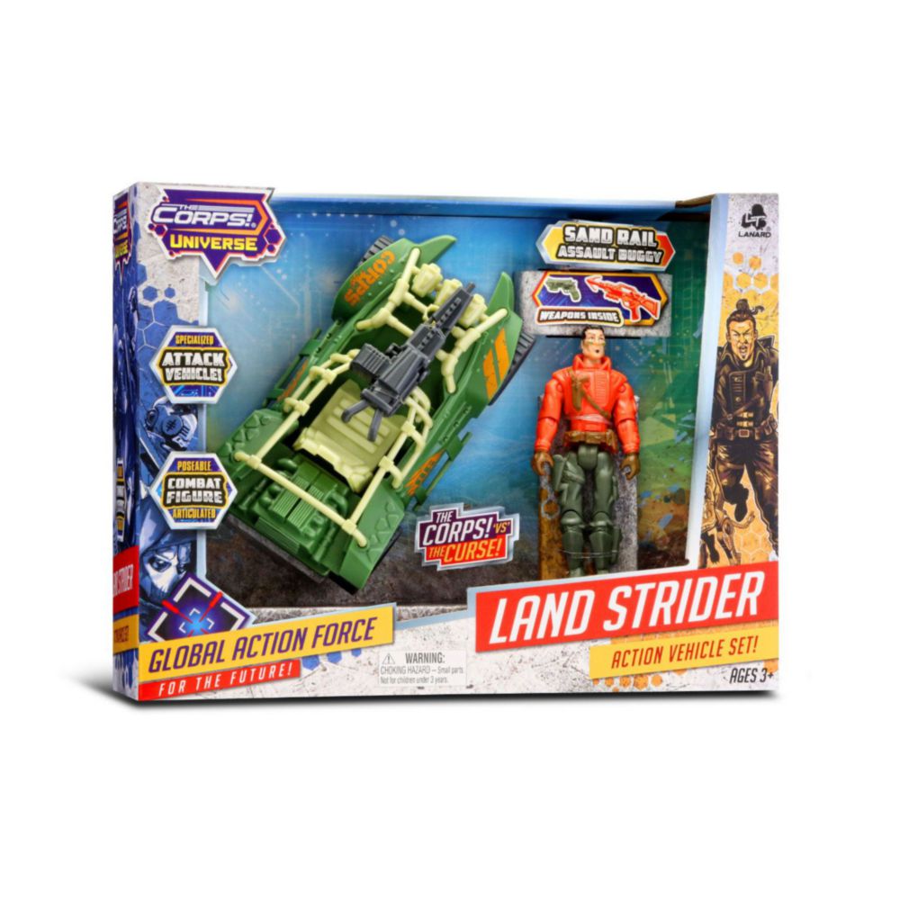 Figura Lanard Con Tanque Verde Land Strider Sand Rail - Real Plaza